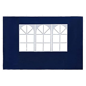 vidaXL 2X Party Tent Sidewall with Window Weather Resistant Outdoor Living Garden Wedding Canopy Marquee Enclosure PE White