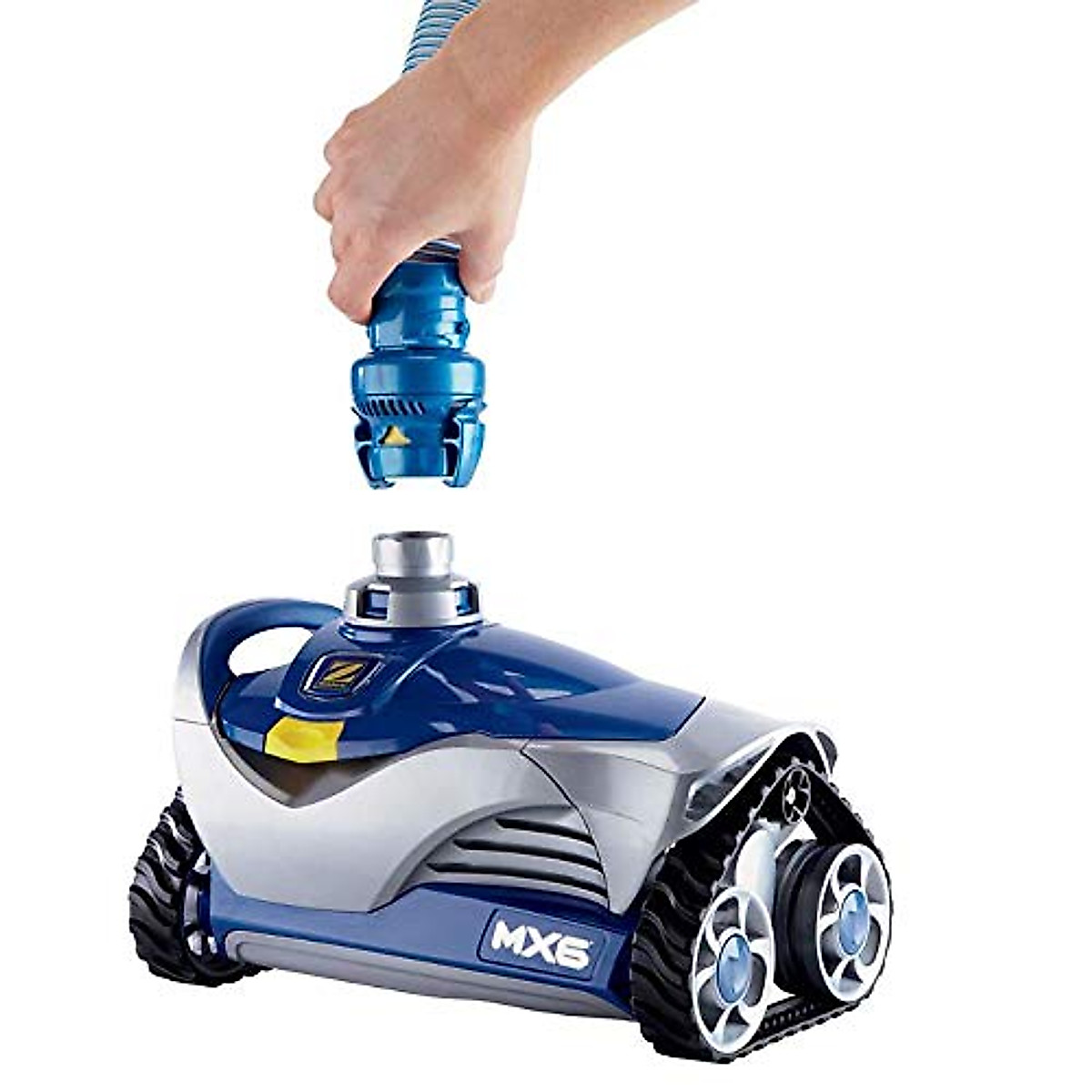 Zodiac MX6 Automatic Suction Side Pool Cleaner Vacuum with Zodiac Cyclonic Leaf Canister, Cyclonic Suction and X-Trax for Extreme Maneuverability