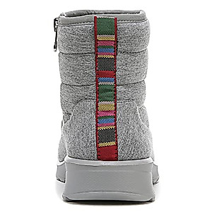 BZees Women's Glacier Ankle Boot, Grey, 8 Wide