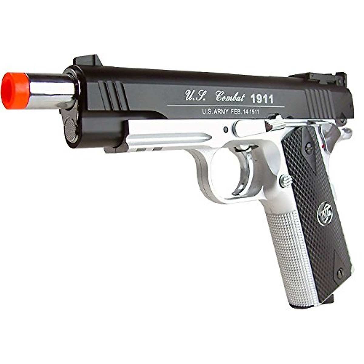 500 FPS NEW WG AIRSOFT FULL METAL M 1911 GAS CO2 HAND GUN PISTOL w/ 6mm BB BBs,Heavy Weight Realistic 1:1 Scale