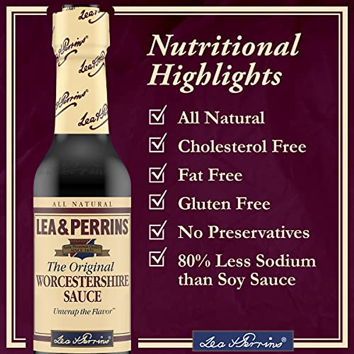 Lea & Perrins The Original Worcestershire Sauce (5 fl oz Bottle)