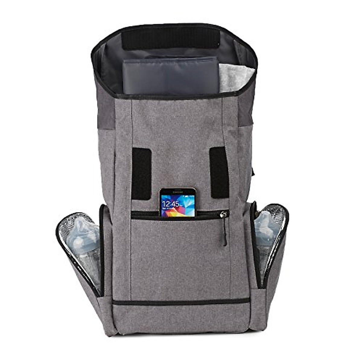 Eddie Bauer Back Pack Diaper Bag, Laminate Grey