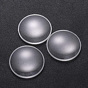 Hemobllo Optical 3D Lens for Magnifier - 20 Pcs 42mm Diameter Double Convex Lenses 68mm Focal Lengths Biconvex Lens Magnifying Glass Lens Optical Plastic PMMA Lens