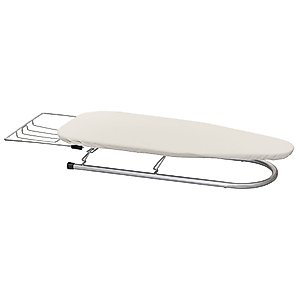Household Essentials Tabletop Ironing Board, Compact Ironing Board with Iron Rest, Includes Door Hang, Perfect for Dorms and Small Spaces, 12 x 30", Silver