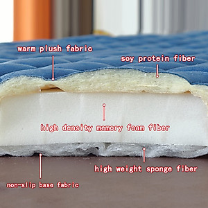 5cm/7cm Thicken Massage Table Mattress Pad Trapezoidal Lash Bed Mattress Cover Beauty Salon Bed Sheets with Holes Memory Foam Mattress Topper for Spa Bed (Without Bed),Grey,70x185+7cm