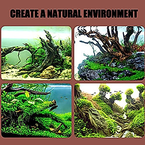 Hamiledyi Reptile Driftwood Decoration Natural Coral Driftwood Branches for Aquarium Reptiles Trunk Log Ornament Bendable Jungle Climbing Vines Decor for Bearded Dragon Lizad Amphibian Fish Tank