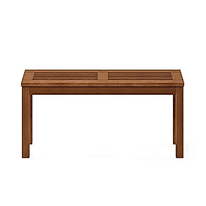 Furinno FG181110-C Tioman Outdoor Backless Bench, Natural