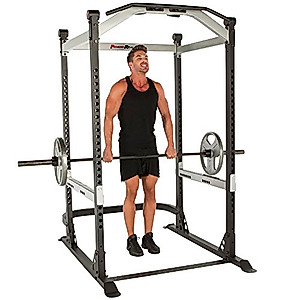 Fitness Reality X-Class Light Commercial High Capacity Olympic Power Cage, Without Lat Pull-Down Attachment, Grey