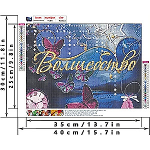 Diamond Painting Kits for Adults - 5D Diamond Art Kits for Adults Kids Beginner, DIY Full Drill Diamond Dots Paintings with Diamonds Gem Art and Crafts for Adults Home Wall Decor 15.7x11.8inch