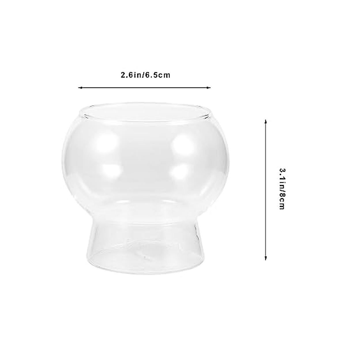 Angoily Juice Glass Crystal Dessert Bowl, 4.3-Inches Ice Cream Bowl,Glass Bowl for Sundae Salad Fruit Pudding Yogurt Snack Candy Trifle, Kitchen Prep Holiday Party Wedding（Pedestal）