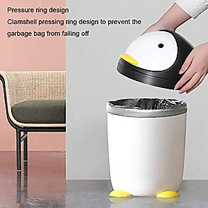 LSNLNN Waste Bin,Trash Can with Lid Creative Cartoon Desktop Storage Garbage Container Bin for Kitchen Living Room Outdoor Indoor Waste Bin Garbage Disposal,14.178.46In,14.178.46In
