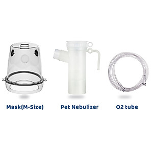 Canine Nebulizer Cup and Inhaler Mask for Cats and Dogs, Oxygen Mask for Pets (Not Including Nebulizer Machine) (M)