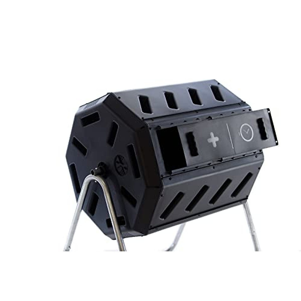 FCMP Outdoor IM4000 Dual Chamber Tumbling Composter (Black)