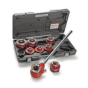 RIDGID 36475 Model 12-R Exposed Ratchet Pipe Threader Set with Carrying Case