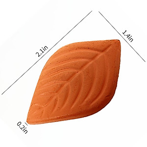 10pcs Brown Sugar Keeper Saver Softener for Keeping Moist Fresh Terra Cotta Brown Sugar Saver Kitchen Gadgets Food Storage Containers Leaf Design