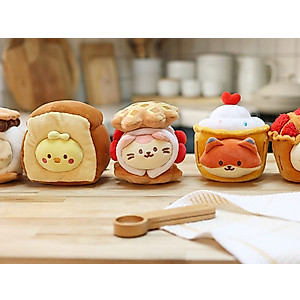 Anirollz Stuffed Animal Plush Toy – 6" Small Bakery Theme Outfitz Plush Doll | Soft, Squishy, Warm, Cute, Comfort, Safe | Birthday Gift Pillow with Puppy Dog in S'More Puppiroll