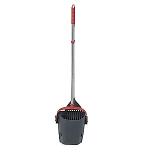 Petmate 71078 Clean Response Swivel Bin and Rake Solid Handle for Pets, Jumbo
