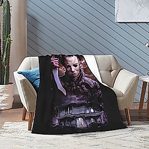 Fleece Blanket Throw Lightweight Blankets for Sofa Couch Bed Camping Travel Super Soft Cozy Throws All Season 50"x40"