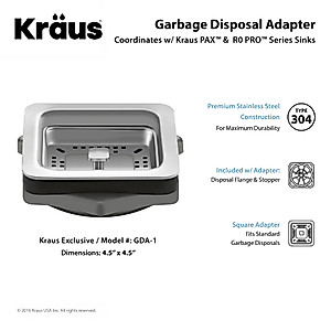 KRAUS Pax™ Garbage Disposal Adapter, GDA-1