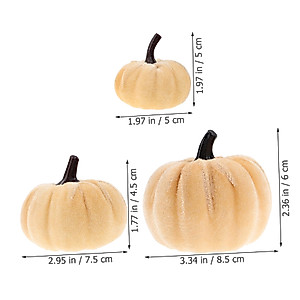 HOMSFOU 6pcs Pumpkin Pumpkin Prop Cloth Artificial Supplies Model Wrapped Venue Setting Props Decorations Halloween Decorations Halloween Pumpkin Ornament