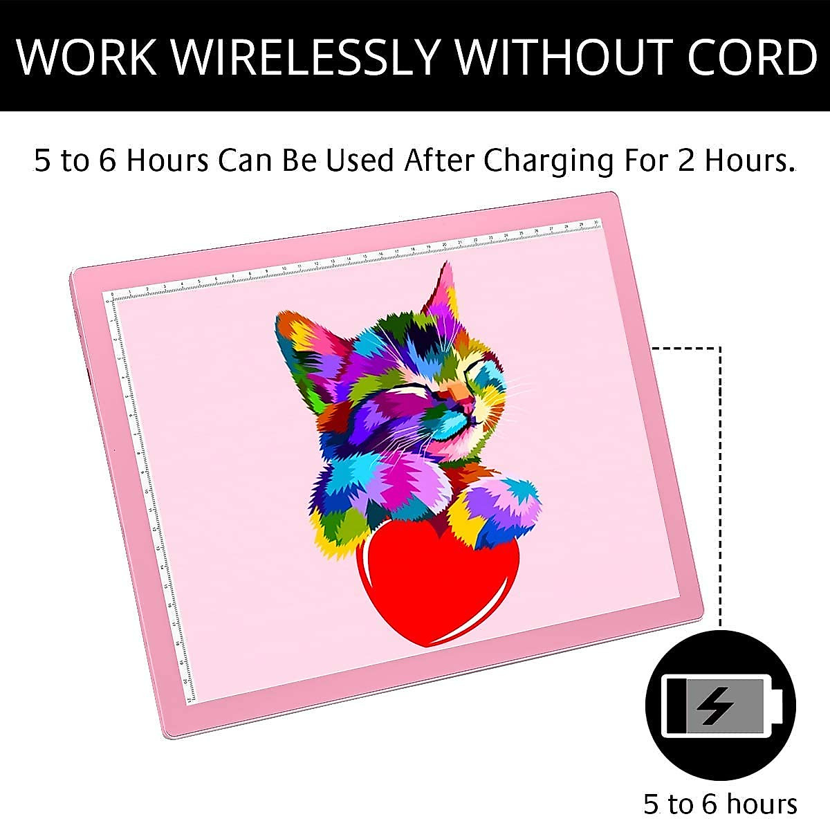 iVyne Cordless Light Pad with iVyne 2 Pc Essential Tools and Vyne Berry Suction Scrap Collector - Pink