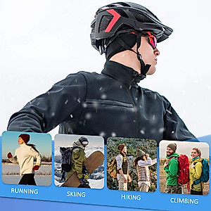 BALEAF Winter Hats Thermal Skull Cap for Men Women Ear Warmers Cold Weather Gear Helmet Liner Cycling Running Ski Black Grey