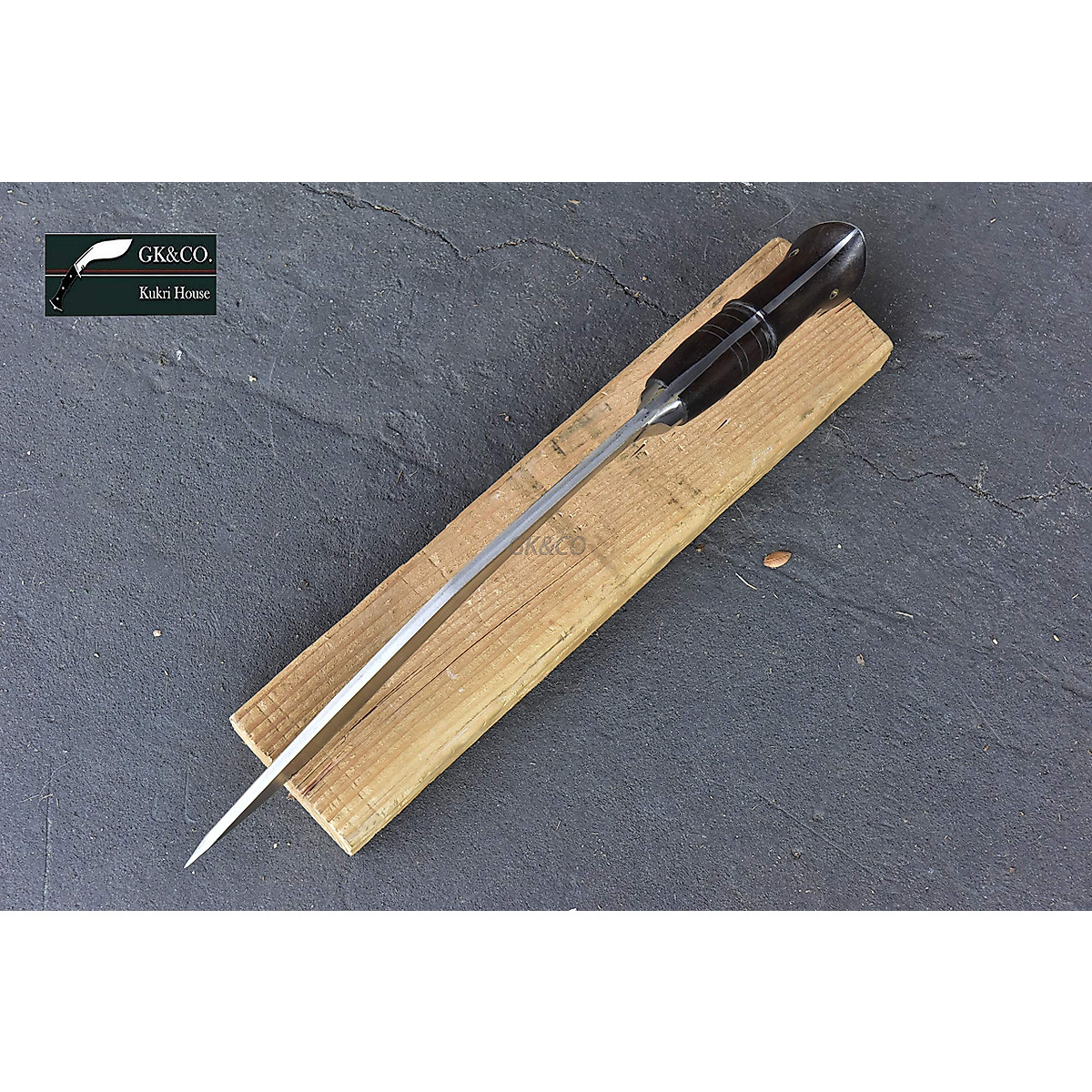 GK&CO. Kukri House Authentic Knife-12 Blade World War II 'The Survival Alive' Kukri/Khukuri Full Tang with Black Leather Sheath-Handmade in Nepal -Warehoused & Ship from USA…