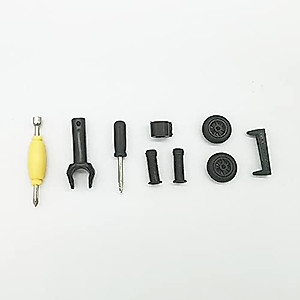 MIKEMENG Finger Scooter with Tools and Shoes Finger Board Accessories - Pack 1 Black Finger Toy for Kids Toy (Blue Scooter)