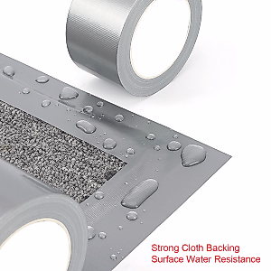 XUXU 3 Pack Duct Tape Heavy Duty Waterproof Silver Duct Tape, Strong Adhesive Duct Tape Bulk for Indoor Outdoor Repairs Tear by Hand, 60 Yards x 2 Inch Total