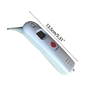Vdaxvme Digital Pet with LCD Display Quickly Read Temperature for Animals Metal Probe Veterinary Digital