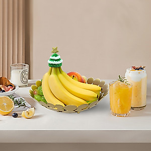 ZHIEND Banana Hats Set,Cover for Bananas, Banana Silicone Cap For Preservation Fresh (Christmas Tree)