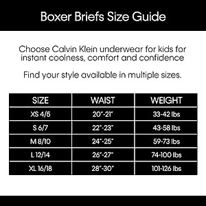 Calvin Klein Boys' Underwear 4 Pack Boxer Brief Value, Black Iris Pack, X-Large