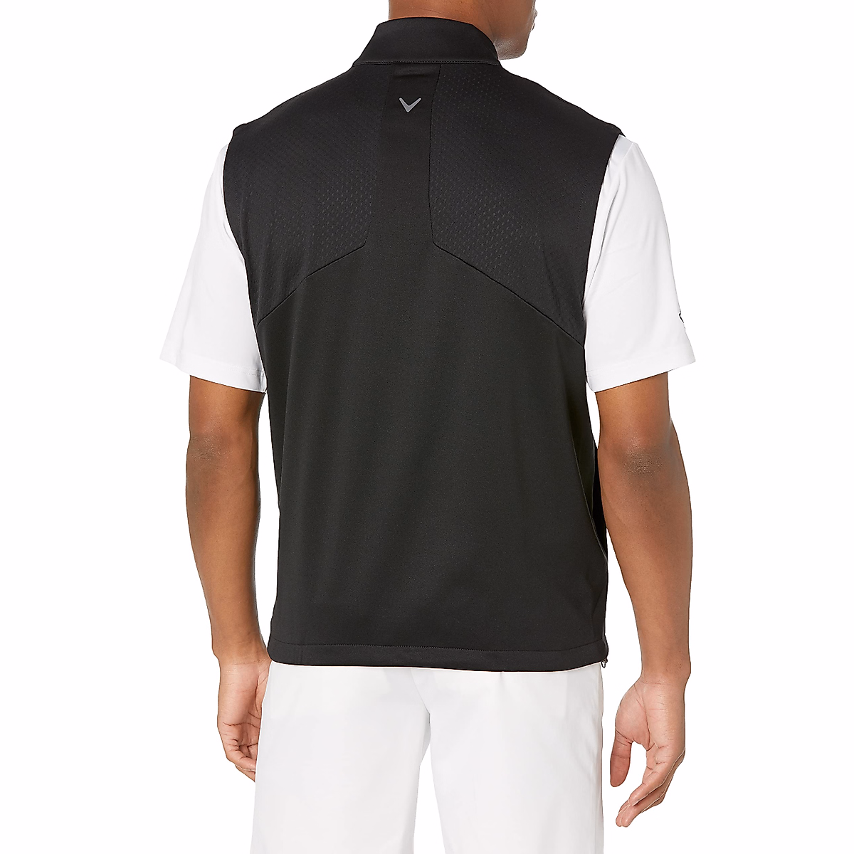 Callaway Men's High Gauge Fleece Zippered Sleeveless Golf Vest, Peacoat, 4X Large Tall