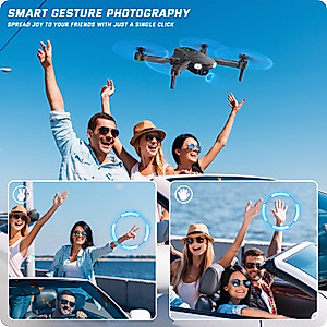 SOTAONE S400 Mini Drone for Kids with 1080P HD FPV Camera, Foldable Remote Control Helicopter Toys Gifts for Boys Girls with Auto-hovering, One Key Start/Land, Self-spin, 3D Flips 3 Speeds 2 Batteries