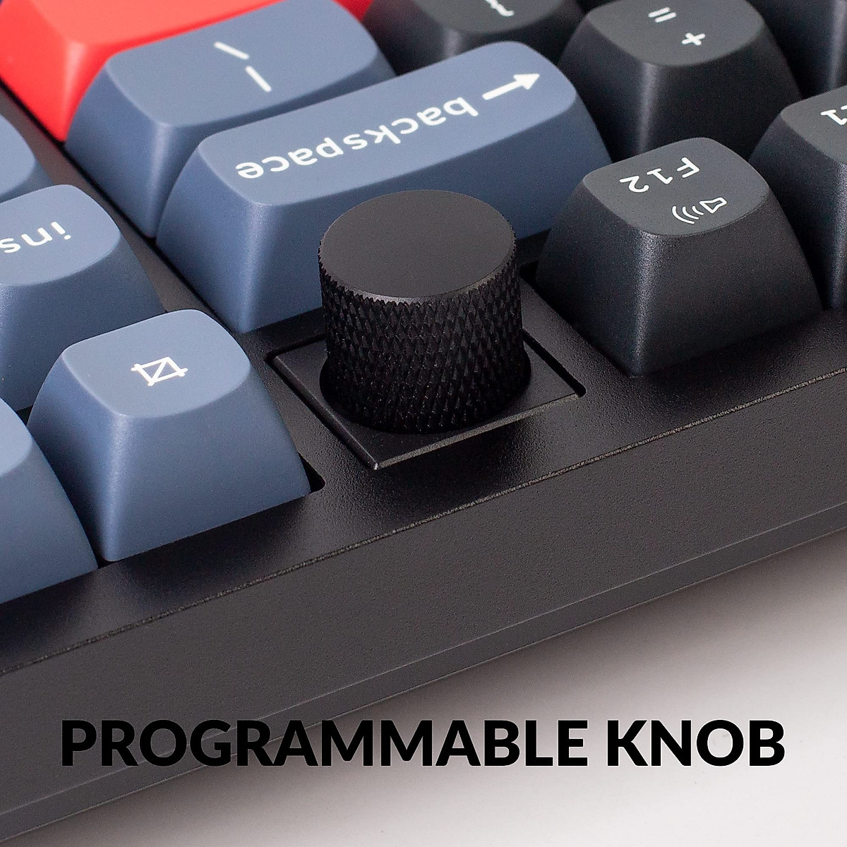 Keychron Q3 Wired Custom Mechanical Keyboard Knob Version, TKL QMK/VIA Programmable Macro with Hot-swappable Gateron G Pro Brown Switch Double Gasket Compatible with Mac Windows Linux (Black)