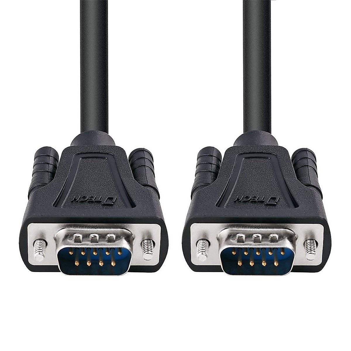 DTech DB9 9 Pin Serial Cable 6ft Male to Male RS232 Straight Through, Laptop