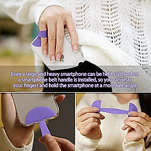 GENERAL ARMOR 6 Pcs Phone Grip,Phone Holder for Hand - Small, Light and Discreet Cell Phone Finger Holder, Phone Strap Compatable with iPhone, Galaxy, Smartphone, and Cell Phone (Mix)