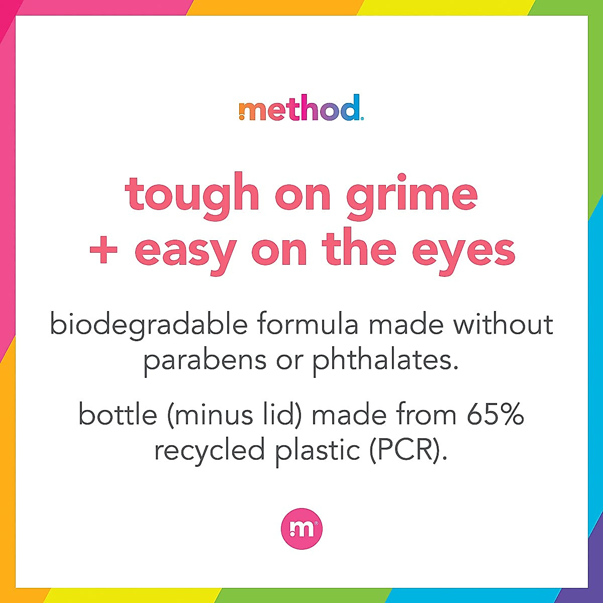 Method Gel Dish Soap, Basil, Biodegradable Formula, Tough on Grease, 18 fl oz (Pack of 6)