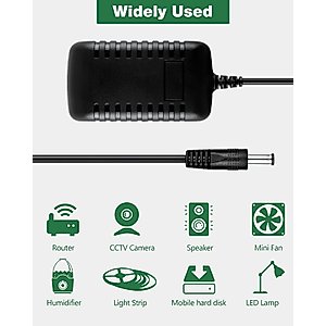 Jantoy 9V DC Adapter Charger Compatible with Atari Flashback 2 Classic Game Console Flash Back