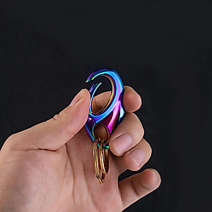 Nutale Key Ring Clip, Car Keychain Clip, Key Chain Ring for Men and Women (Colorful)