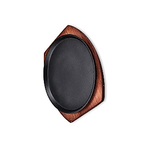 HCXCQLSUY Round cast iron steak pan (Round cast iron steak pan, 23cm*23cm)