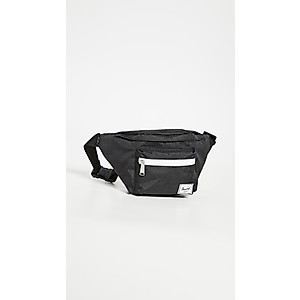 Herschel Seventeen Waist Pack, Black/White Zipper, 3.5L
