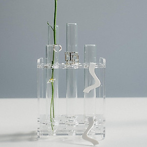 LEXININ 200 PCS 8ml Small Clear Plastic Test Tubes, 12 x 100mm Mini Plastic Test Tubes with Lids for Experimental Samples