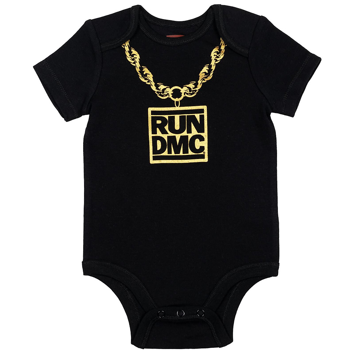 RUN--DMC Hip Hop Newborn Baby Boys 3 Pack Bodysuits Black/White/Gray 6-9 Months