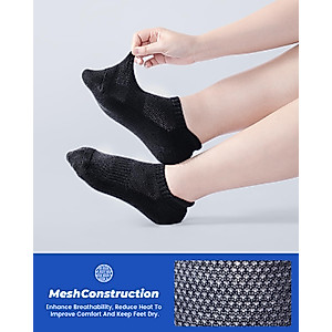 IDEGG 8 Pairs Ankle Performance Athletic Running Socks Low Cut Sports Tab Socks for Women and Men