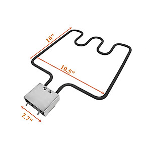 AJinTeby Universal Electric Smoker and Grill Heating Element with Adjustable Thermostat Cord Controller for Masterbuilt Smokers & Turkey Fryers, 1500 Watts Higher Heat