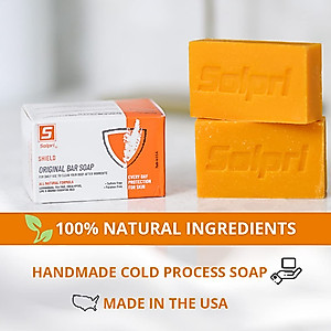 Solpri Shield Athletic Soap Bar Lemongrass Tea Tree Eucalyptus 4 oz (6 Pack)