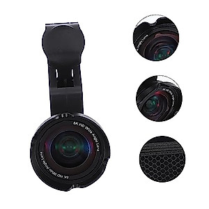 Cell Phone Lens 1 Set Phone Camera Blush Set Lip Gloss Set Mobile Lens Lip Gloss Kits Lip Gloss Sets Abs Black Creative Cell Phone Lens Earth Tones Makeup Bling Accessories