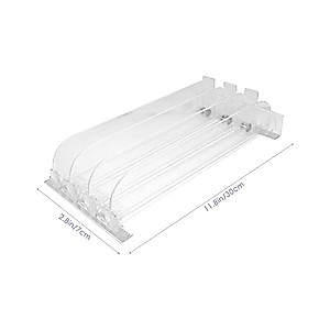 3pcs shelf pusher product display merchandise display vending machine organizer fast glide pusher cosmetics fridge soda dispenser can organizer soda can pusher tray Drink Propeller