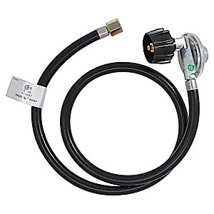 UpStart Components BBQ Gas Grill Propane Regulator Hose Replacement Parts for Weber Summit S-670 LP (2009) - Compatible Barbeque 41 Inch Regulator and Hose